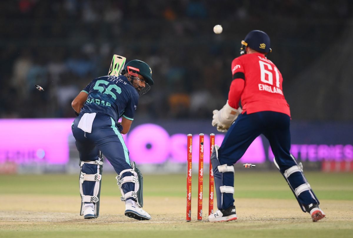 Babar Azam loses his stumps to Adil Rashid | ESPNcricinfo.com