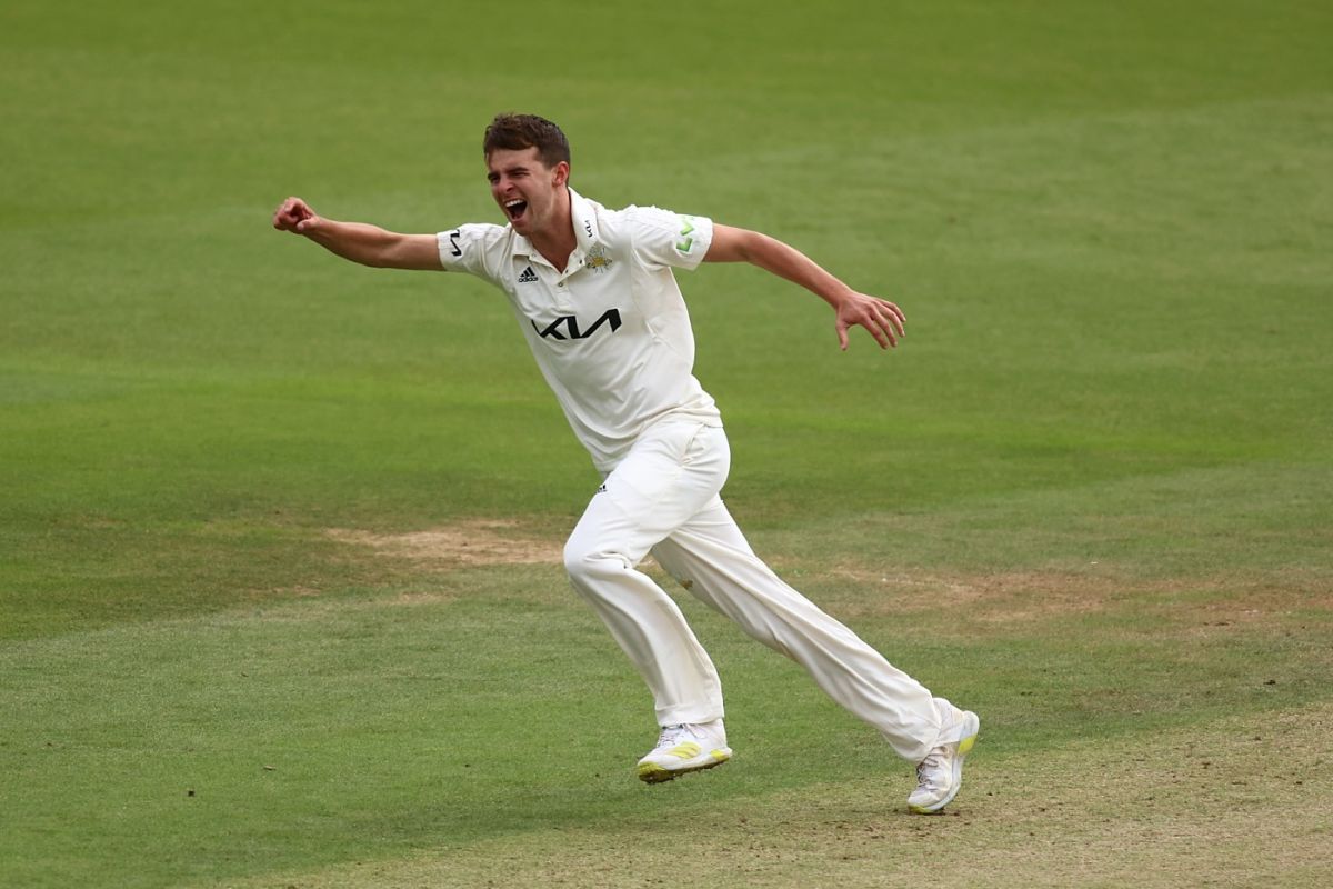 Tom Lawes was in the wickets as Surrey tightened their Championship ...