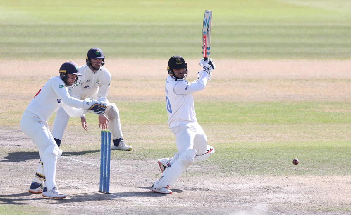 Dan Ibrahim cuts during his half-century | ESPNcricinfo.com