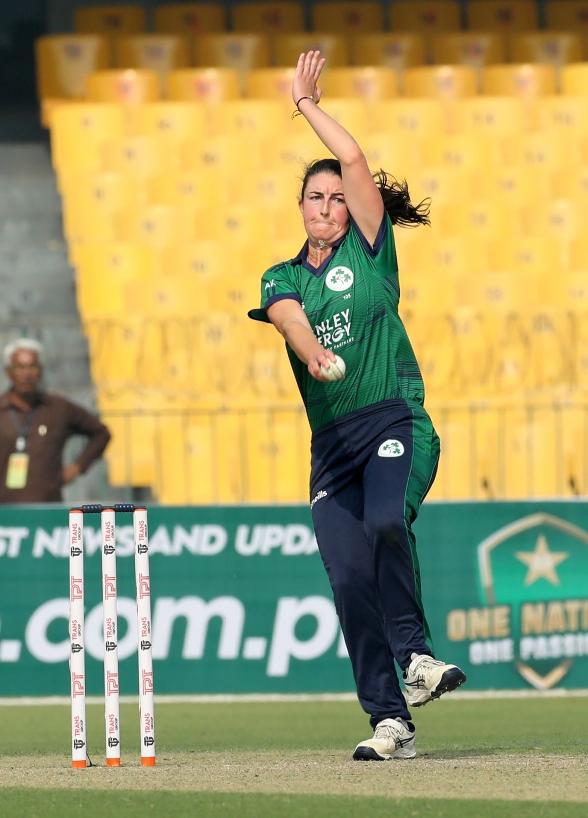 Even though Arlene Kelly was a tad expensive, she returned two wickets ...