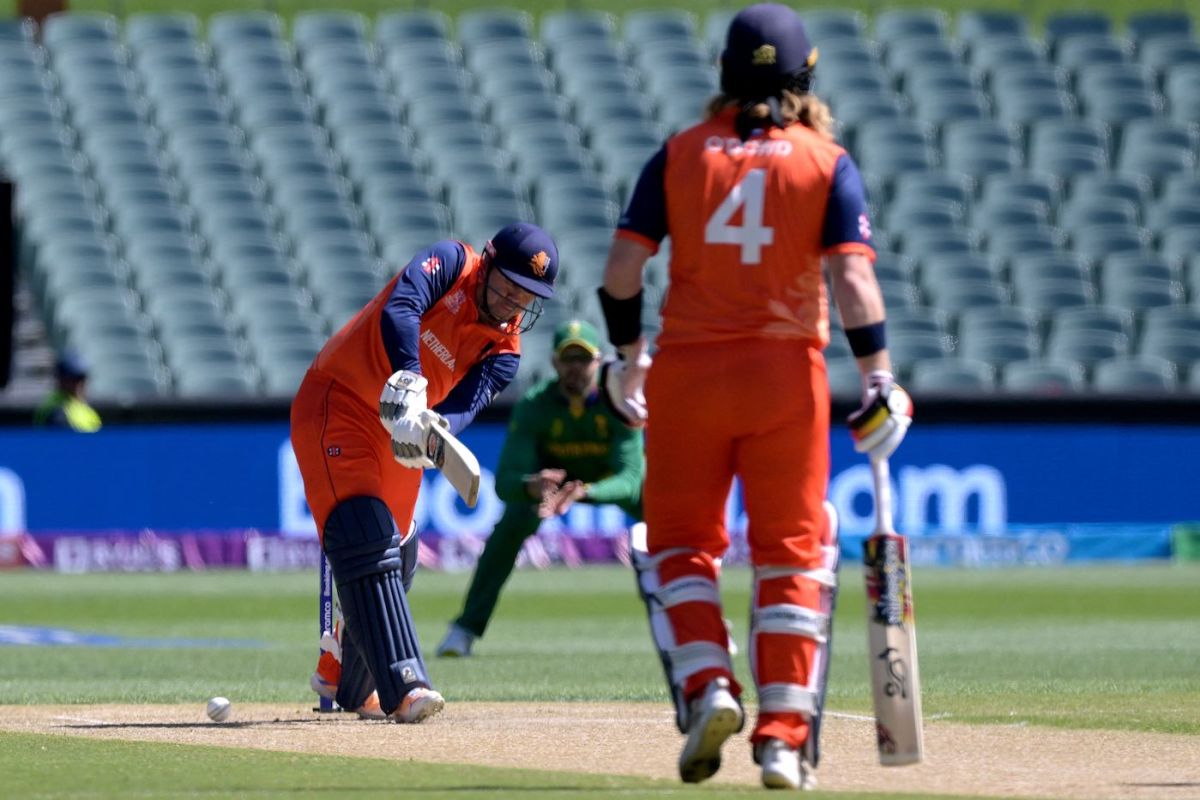 Max O'Dowd was slow at the start but did play a few aggressive shots ...