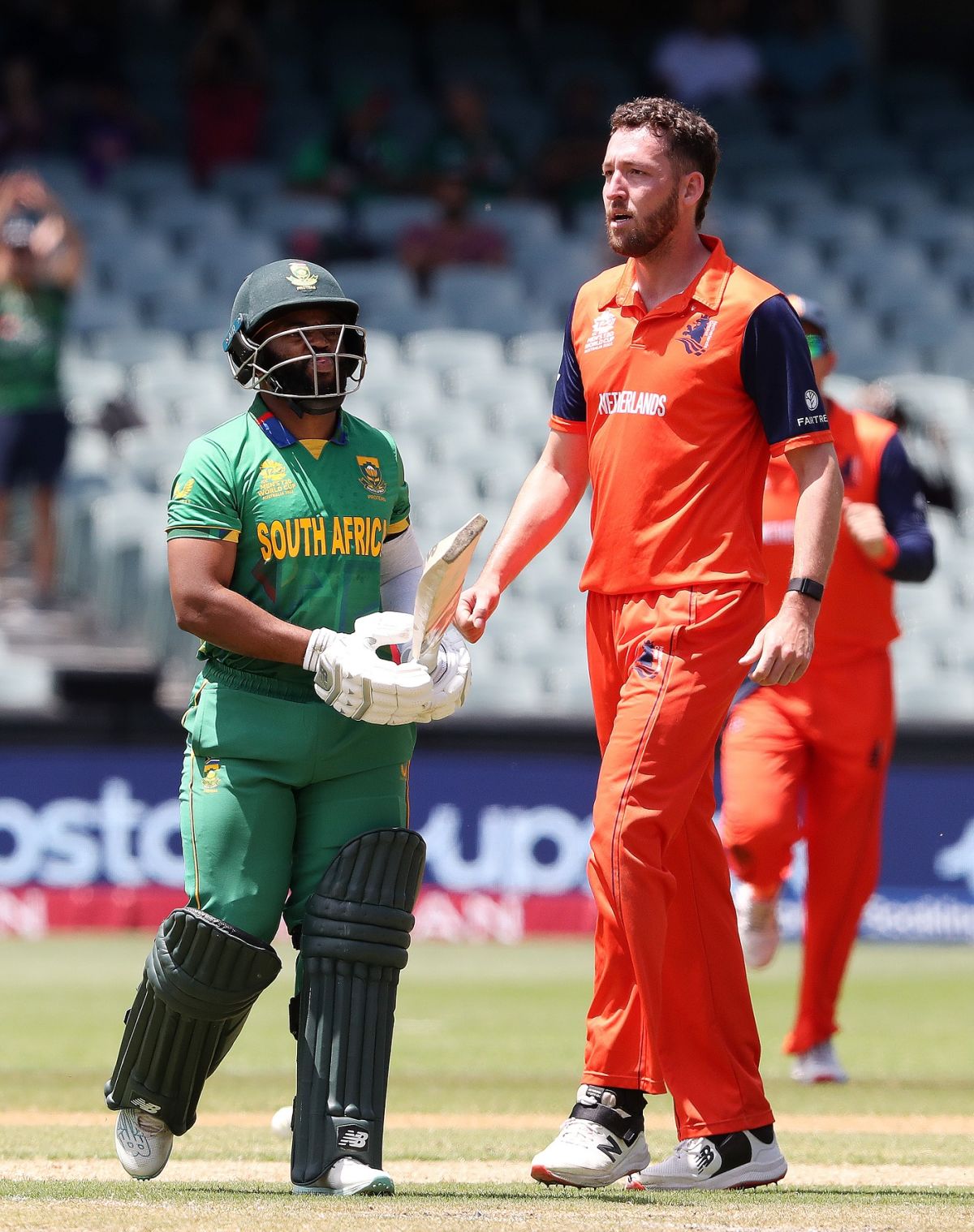 Logan van Beek has his hands on his head | ESPNcricinfo.com