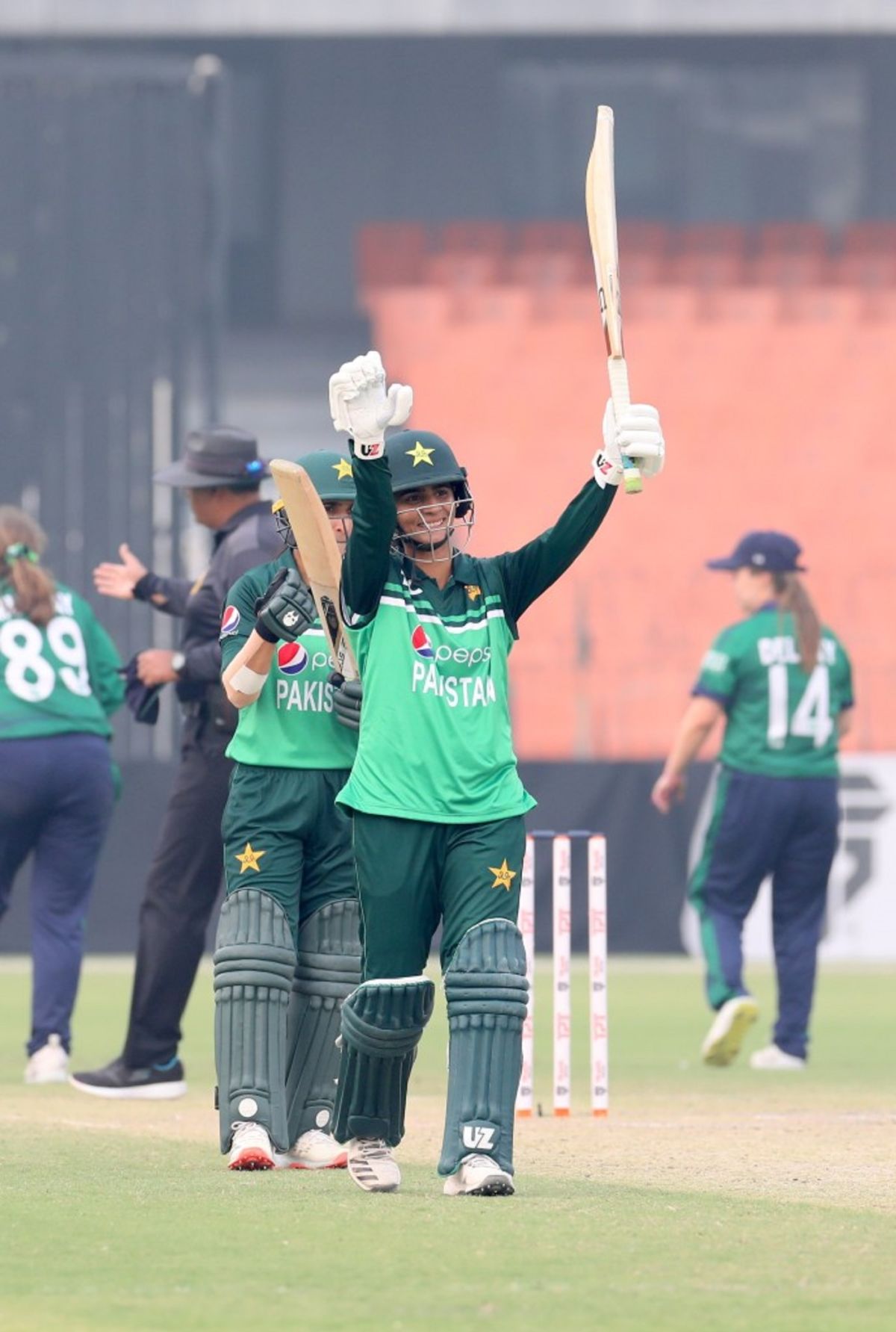 Sadaf Shamas scored her maiden ODI half-century in just her second ...