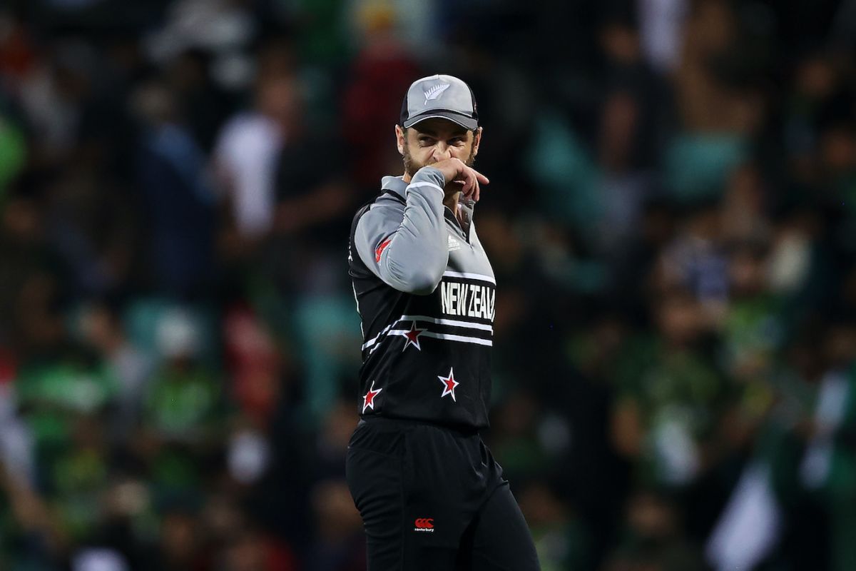 Kane Williamson looks miffed after New Zealand's semi-final loss ...