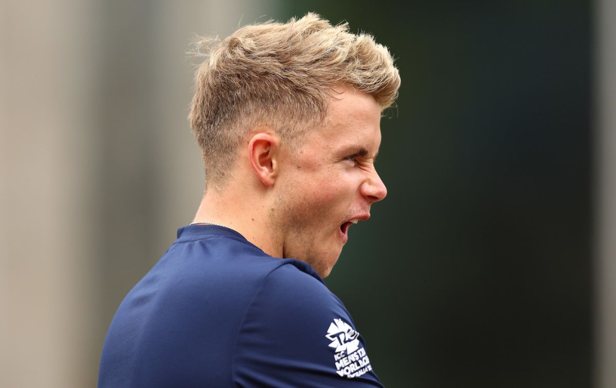 Sam Curran at a new session on the eve of the final | ESPNcricinfo.com