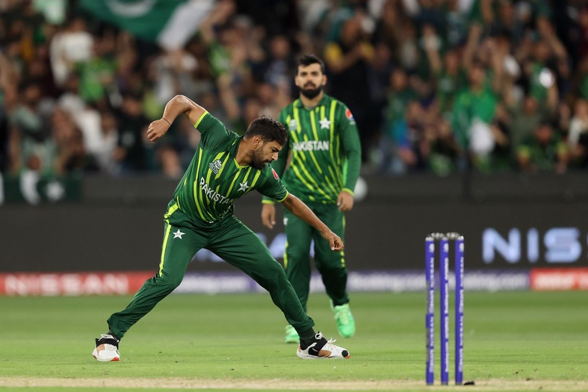 Stop him! Haris Rauf is off after getting Jos Buttler caught behind ...