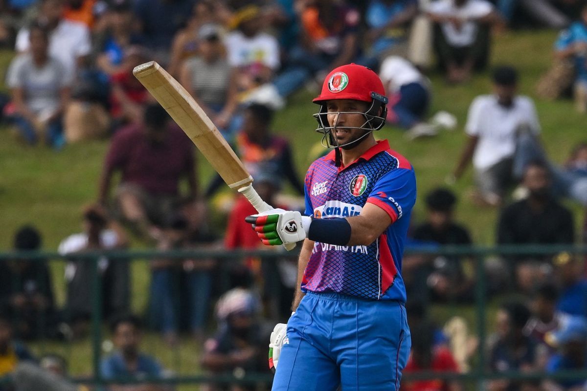 Rahmat Shah celebrates his half-century | ESPNcricinfo.com