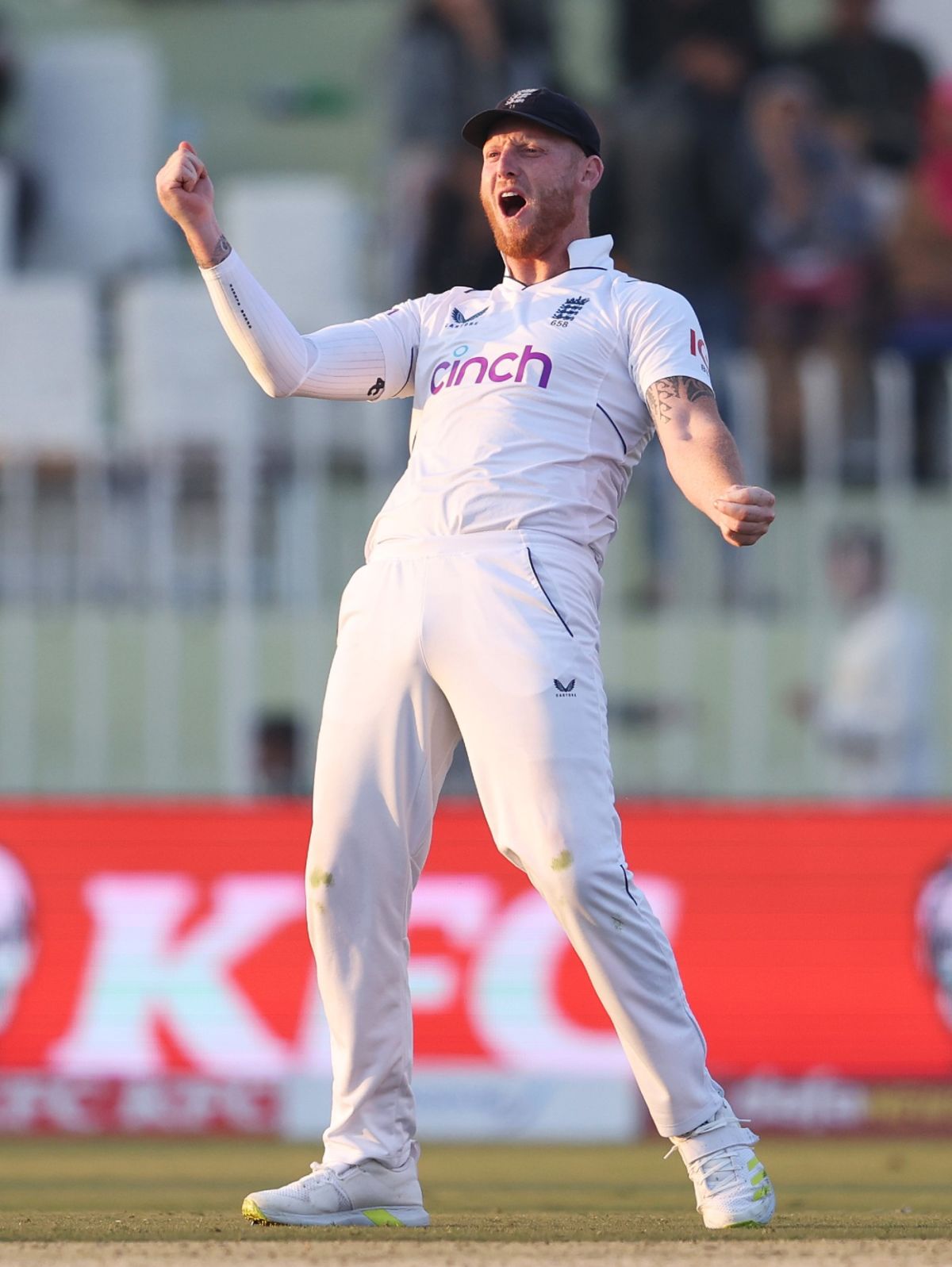 Ben Stokes celebrates the dismissal of Mohammad Rizwan | ESPNcricinfo.com