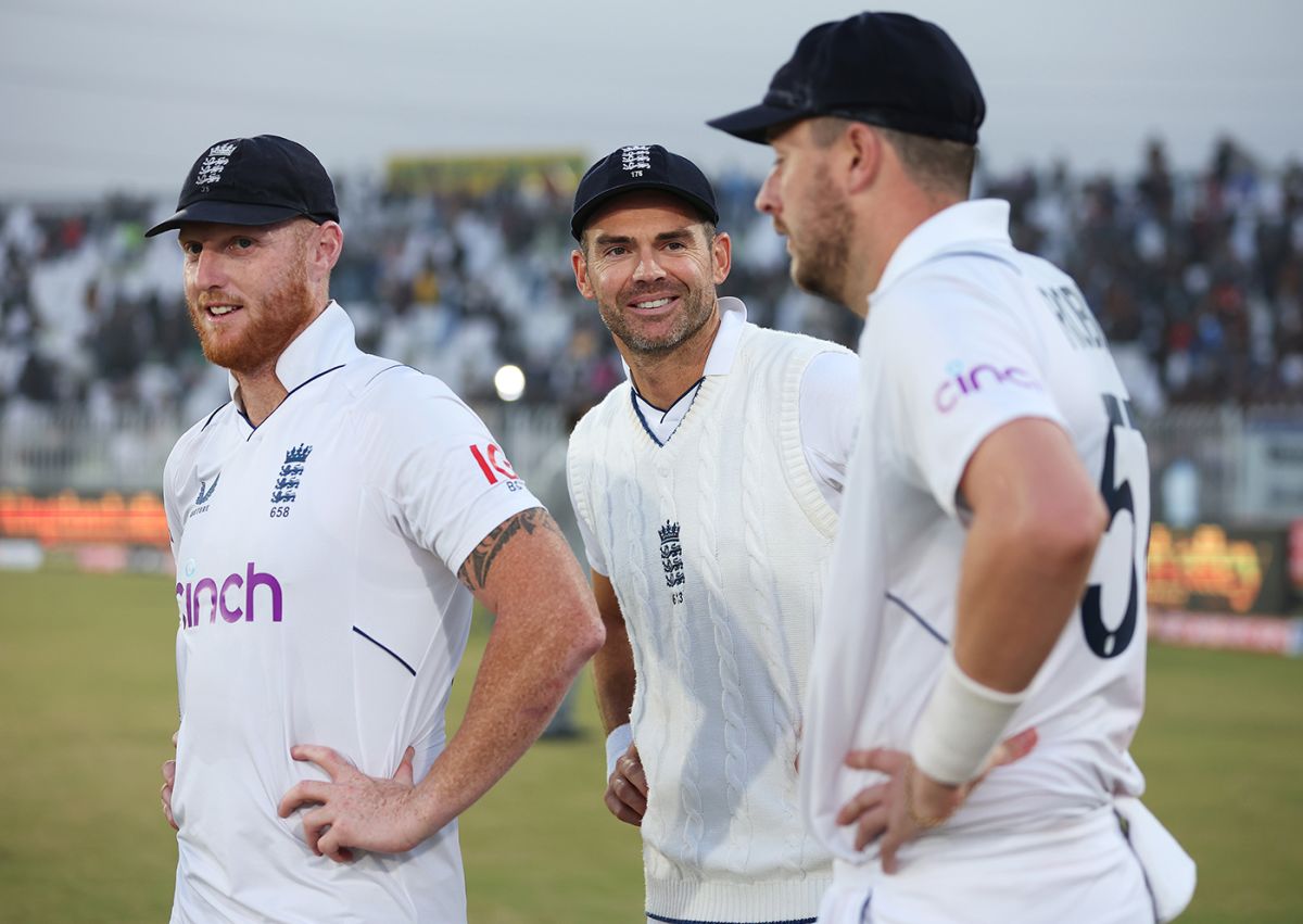 Ben Stokes and Brendon McCullum celebrate England's win | ESPNcricinfo.com