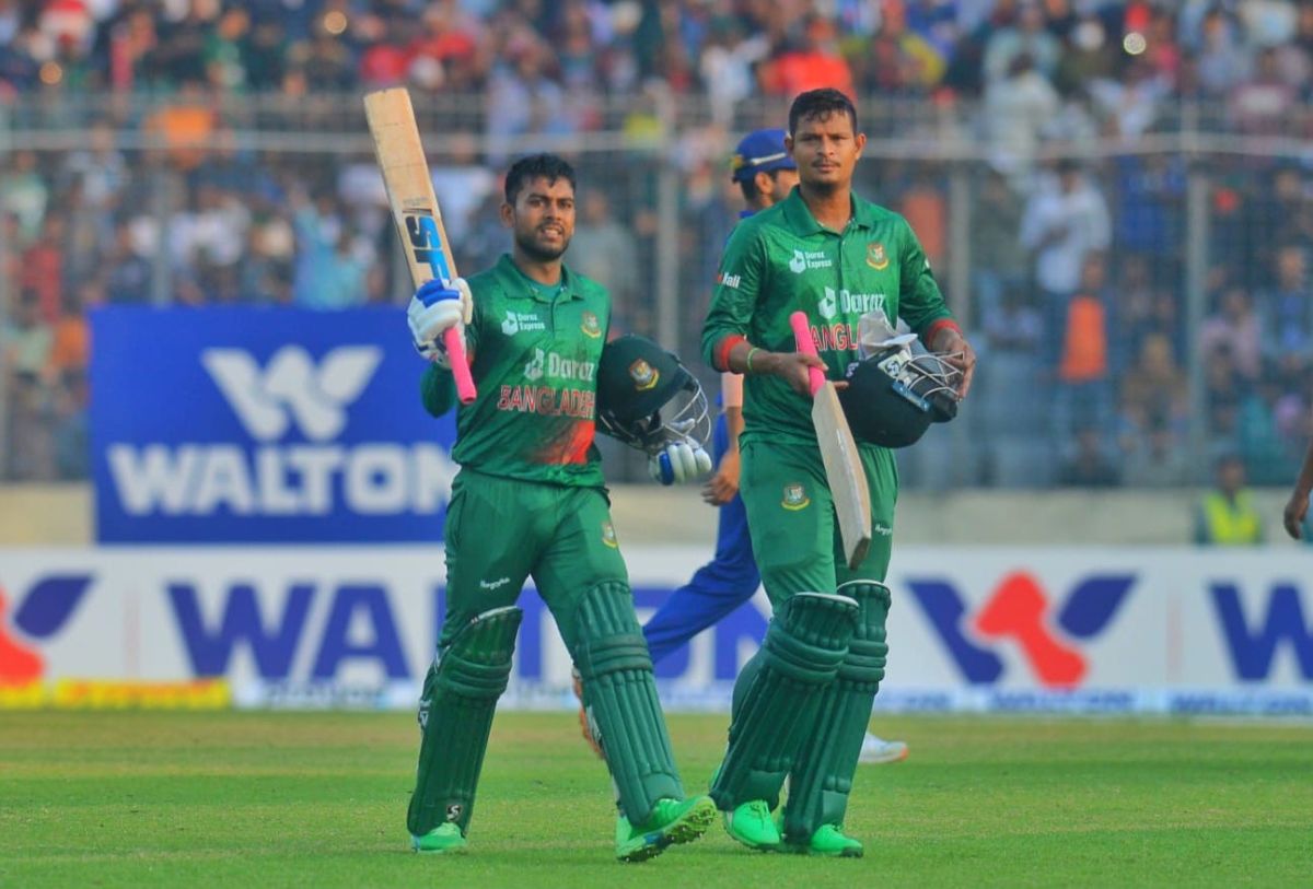 Mehidy Hasan Miraz got to his first ODI century off the last ball of ...