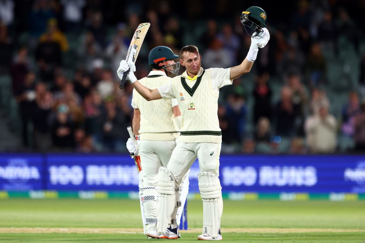 Marnus Labuschagne celebrates his century | ESPNcricinfo.com