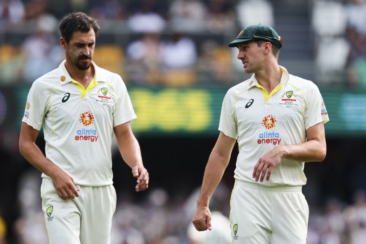 Mitchell Starc and Pat Cummins have a chat | ESPNcricinfo.com Mitchell Starc and Pat Cummins have a chat | ESPNcricinfo.com