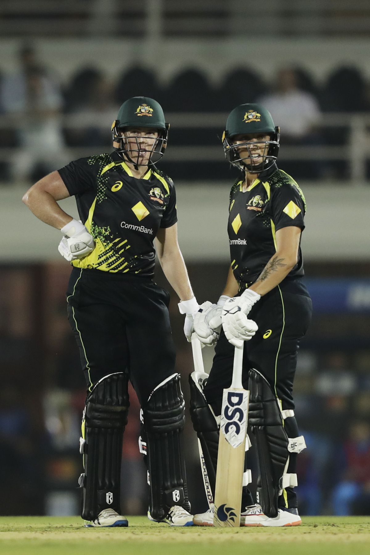 Grace Harris and Ashleigh Gardner were all business out in the middle ...