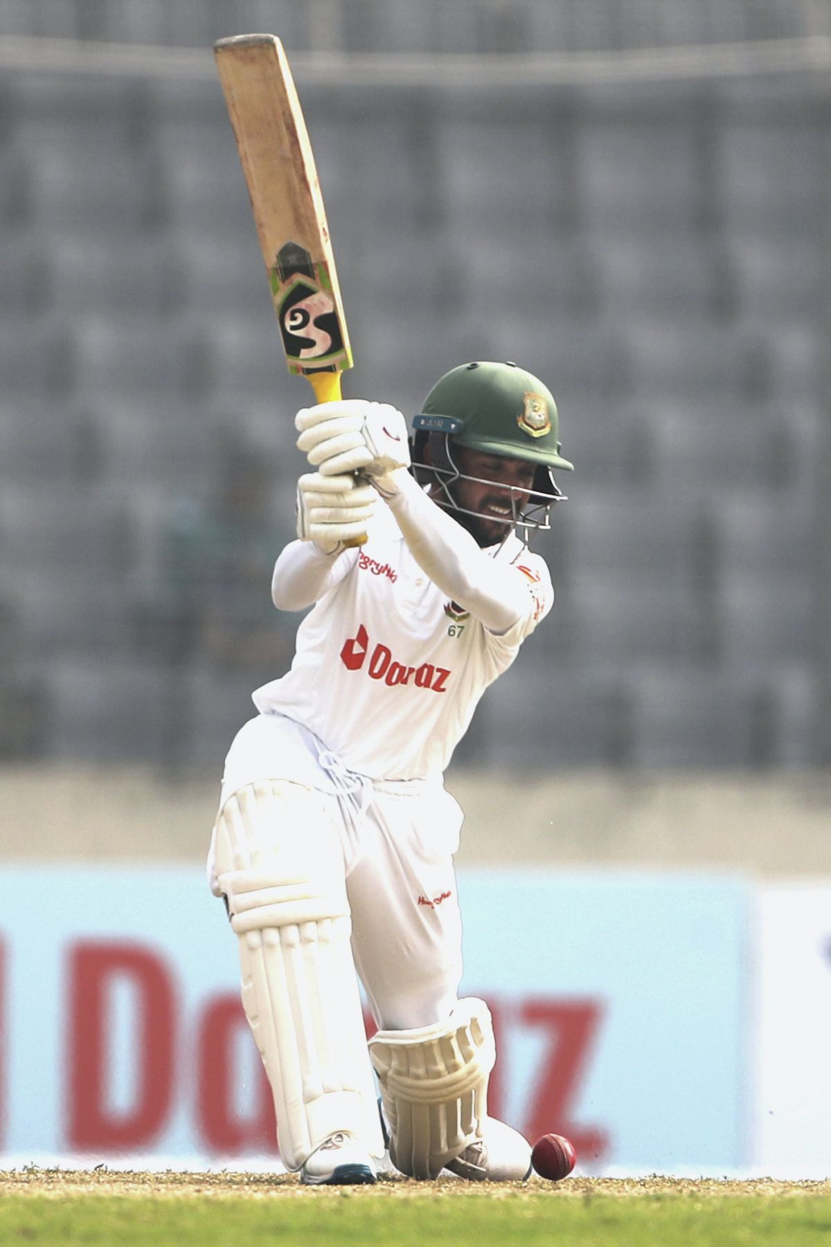 Mominul Haque looks to play the drive | ESPNcricinfo.com