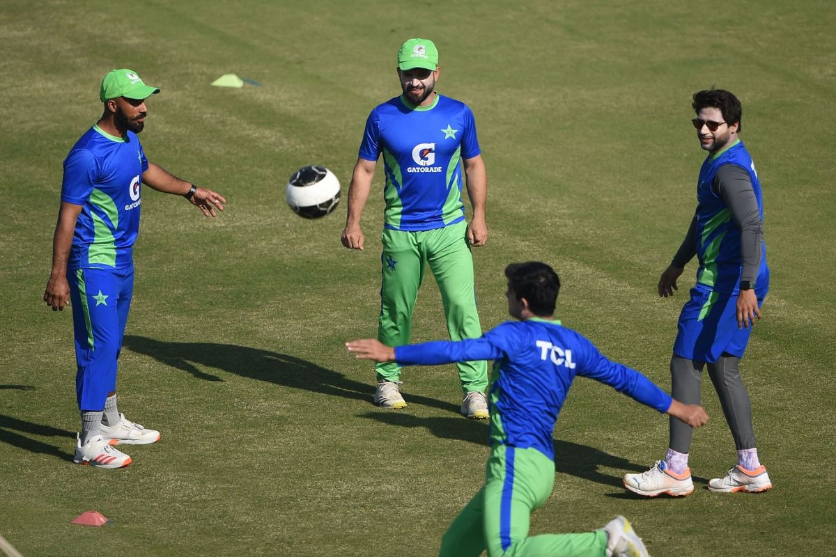 Pakistan players play some football in training | ESPNcricinfo.com