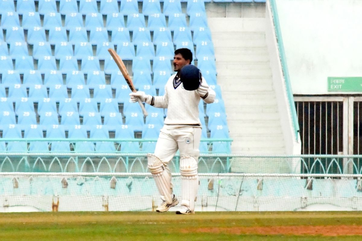 Rahul Tripathi poses with his first T20I cap | ESPNcricinfo.com