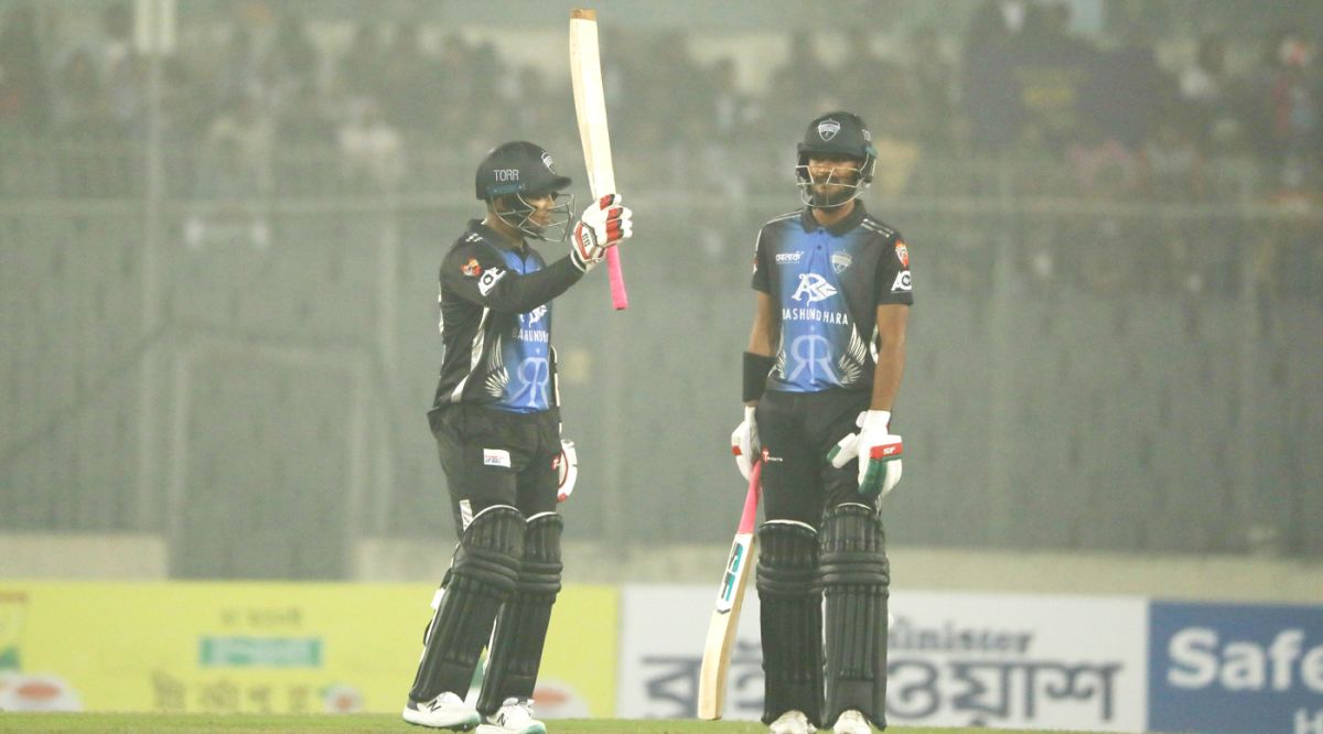 Rony Talukdar and Mohammad Naim added a rapid 84 for the opening wicket ...
