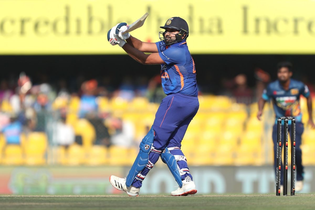Rohit Sharma scythes one away | ESPNcricinfo.com