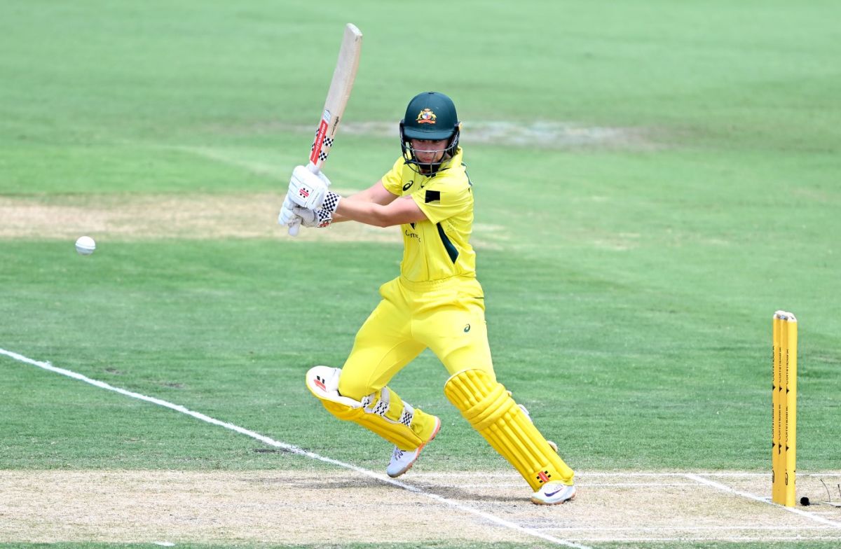 Phoebe Litchfield made it back-to-back half-centuries to start her ODI ...