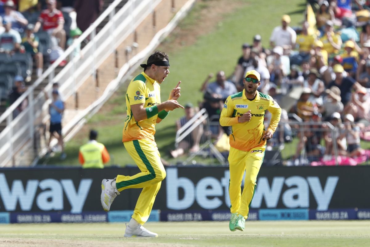 Gerald Coetzee dances away in celebration | ESPNcricinfo.com