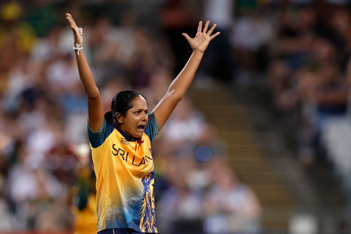 Sugandika Kumari is jubilant after dismissing Chloe Tryon ...