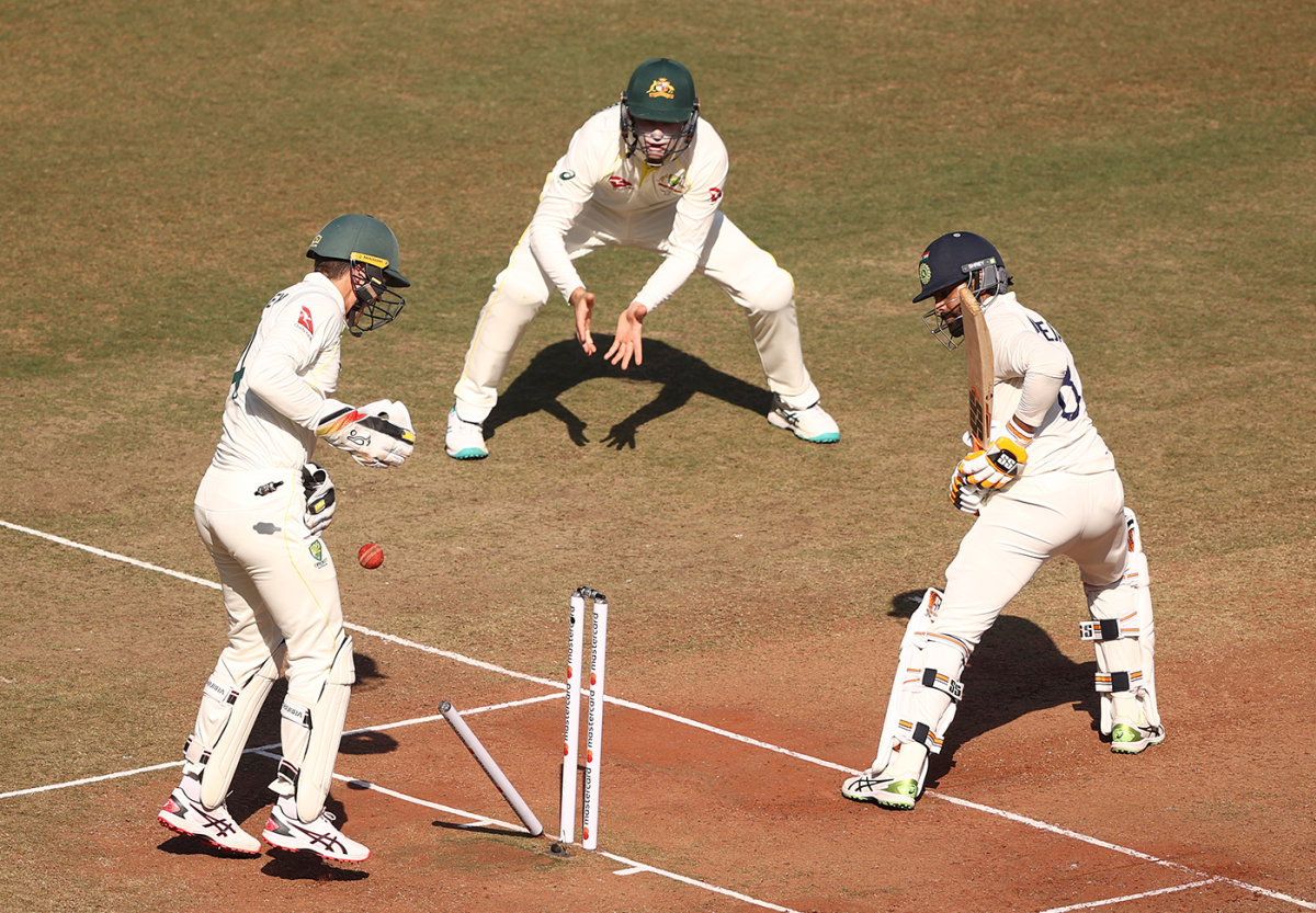 Todd Murphy struck early on day three removing Ravindra Jadeja | ESPNcricinfo.com