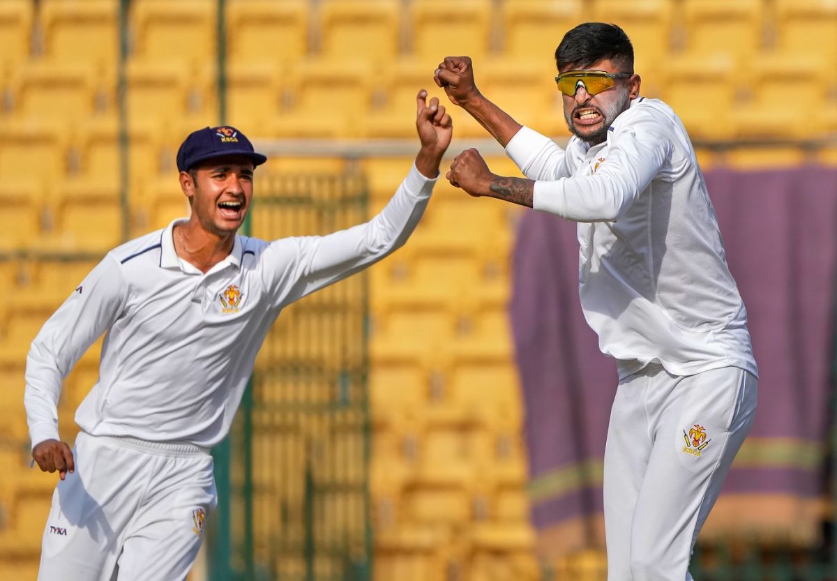 K Gowtham celebrates a wicket | ESPNcricinfo.com