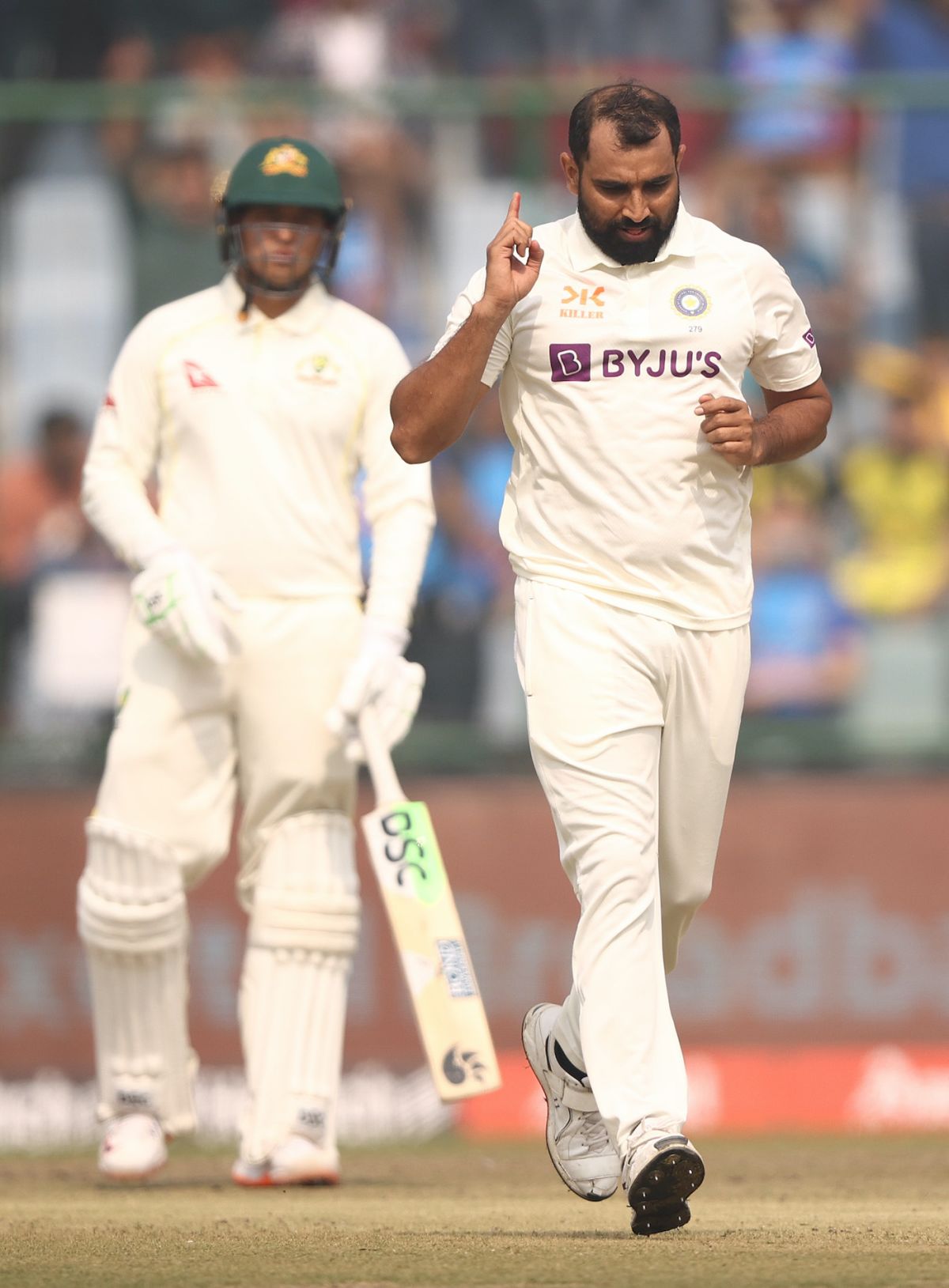Mohammed Shami celebrates his post-lunch wicket | ESPNcricinfo.com