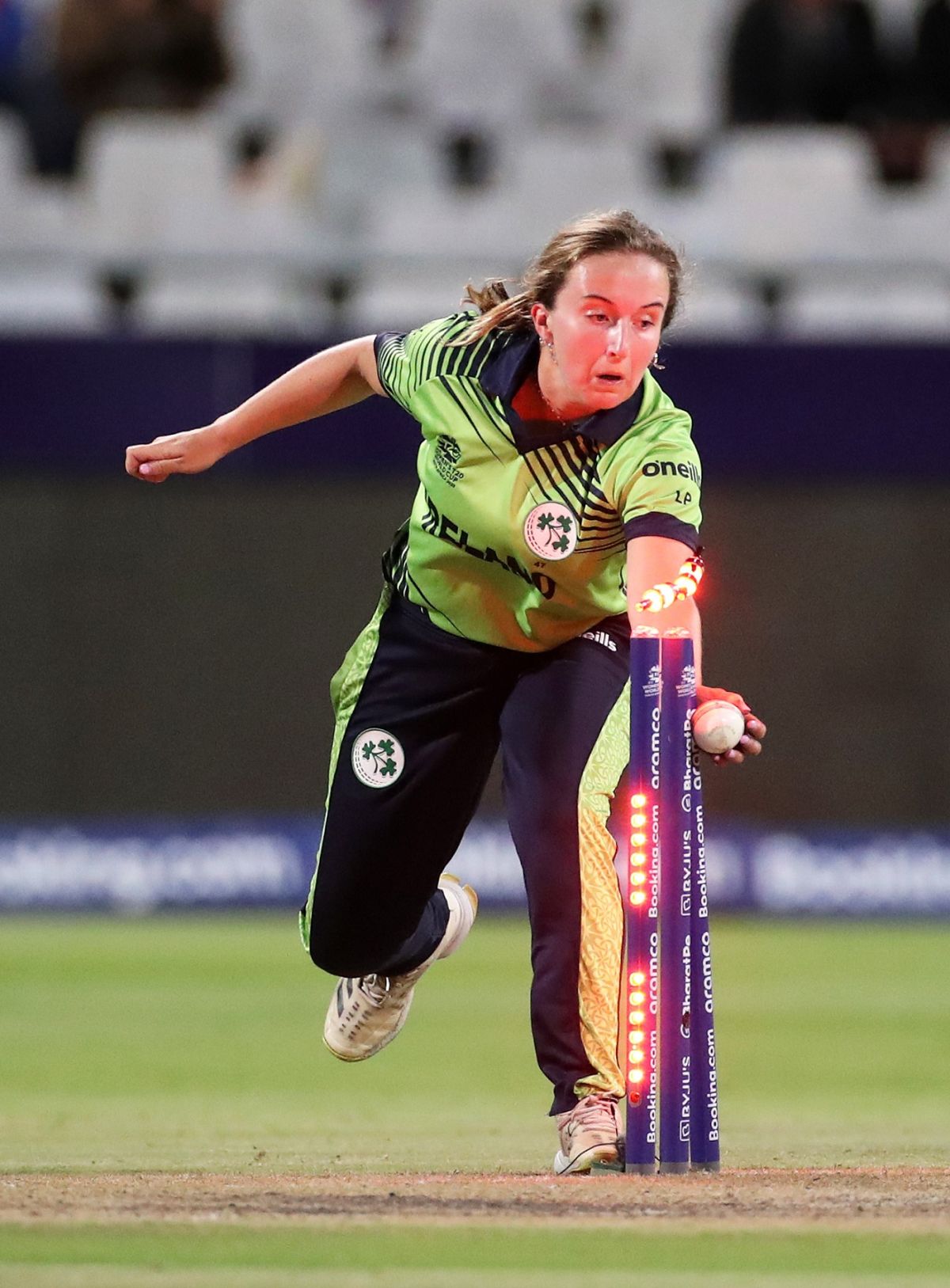 Gaby Lewis drives one through covers | ESPNcricinfo.com