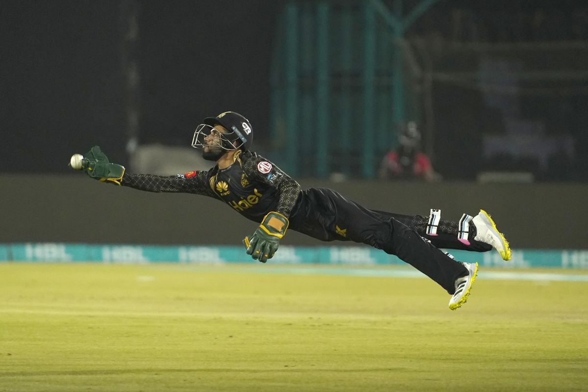Mohammad Haris makes an acrobatic fielding effort | ESPNcricinfo.com