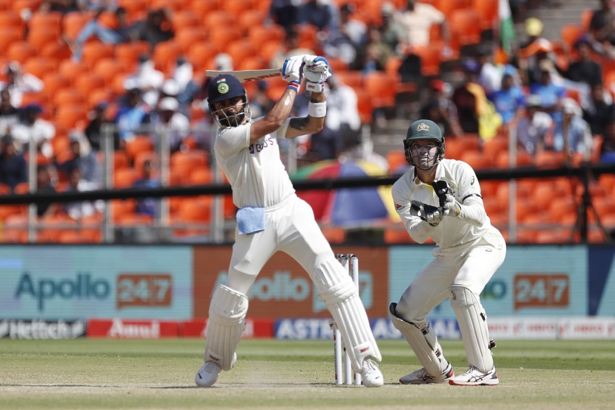 Virat Kohli is an expert at playing spin off the back foot ...