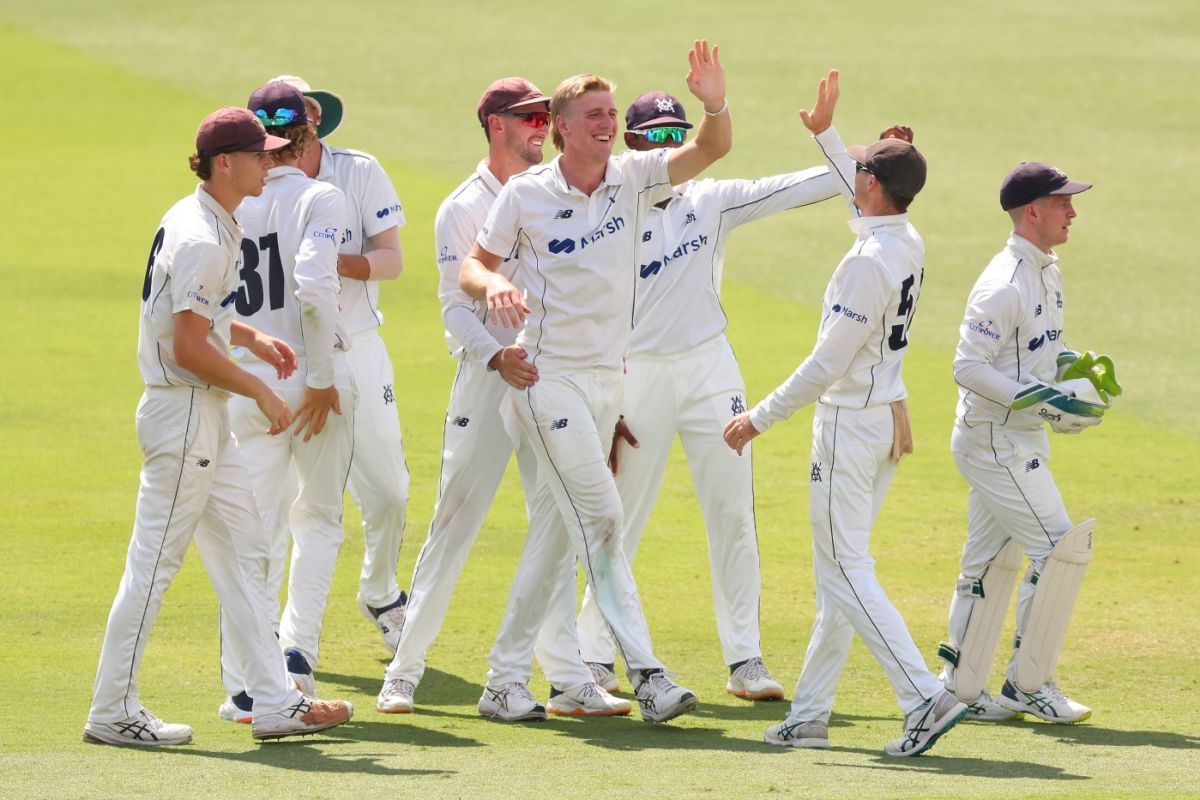 Will Sutherland celebrates his five-wicket haul | ESPNcricinfo.com
