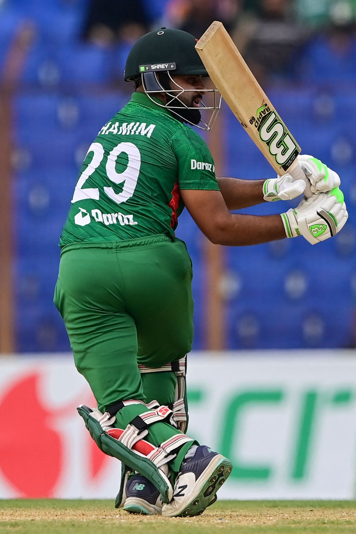 Shamim Hossain gave the Bangladesh total some shine with his first ...