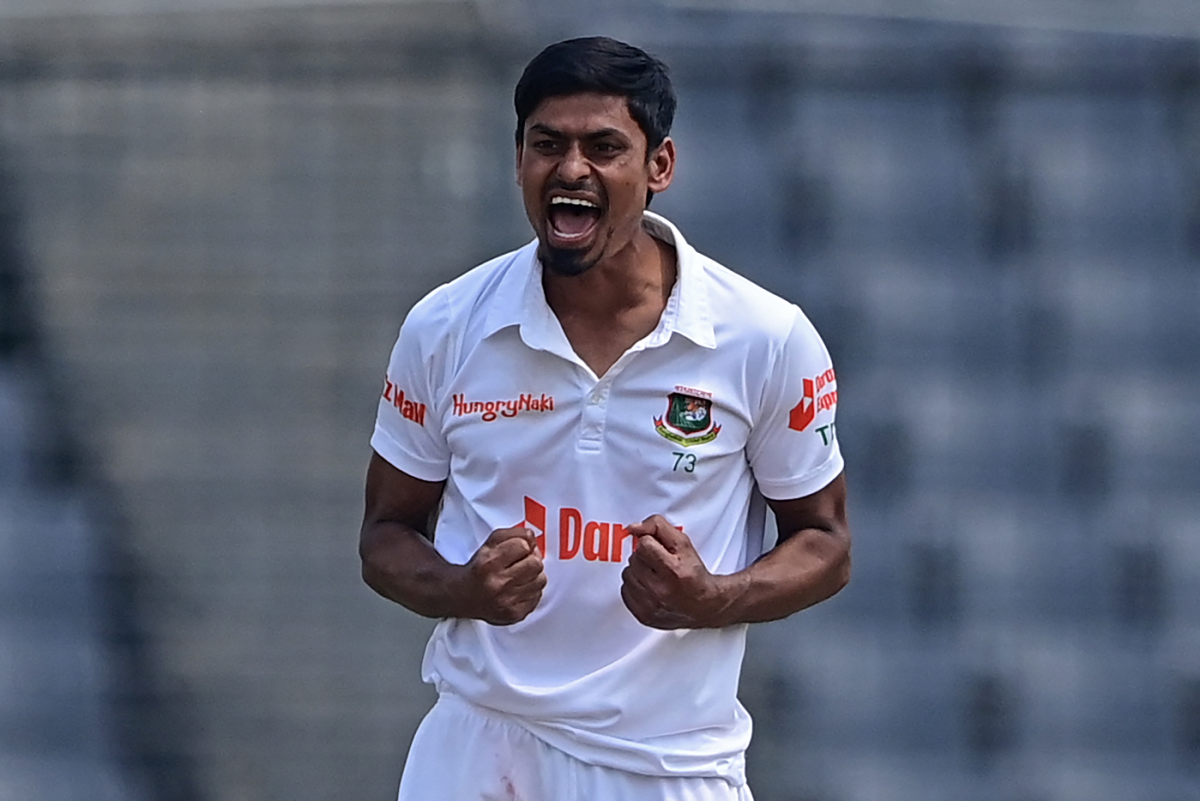 Taijul Islam celebrates another wicket | ESPNcricinfo.com