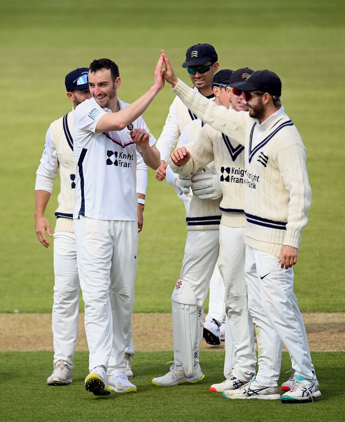 Toby Roland-Jones claimed a five-for on the second morning ...