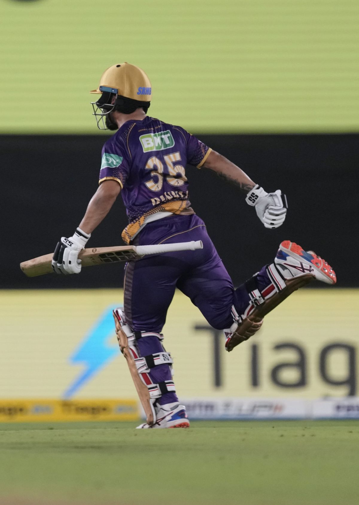 Rinku Singh takes off in celebration after pulling off the stuff of ...