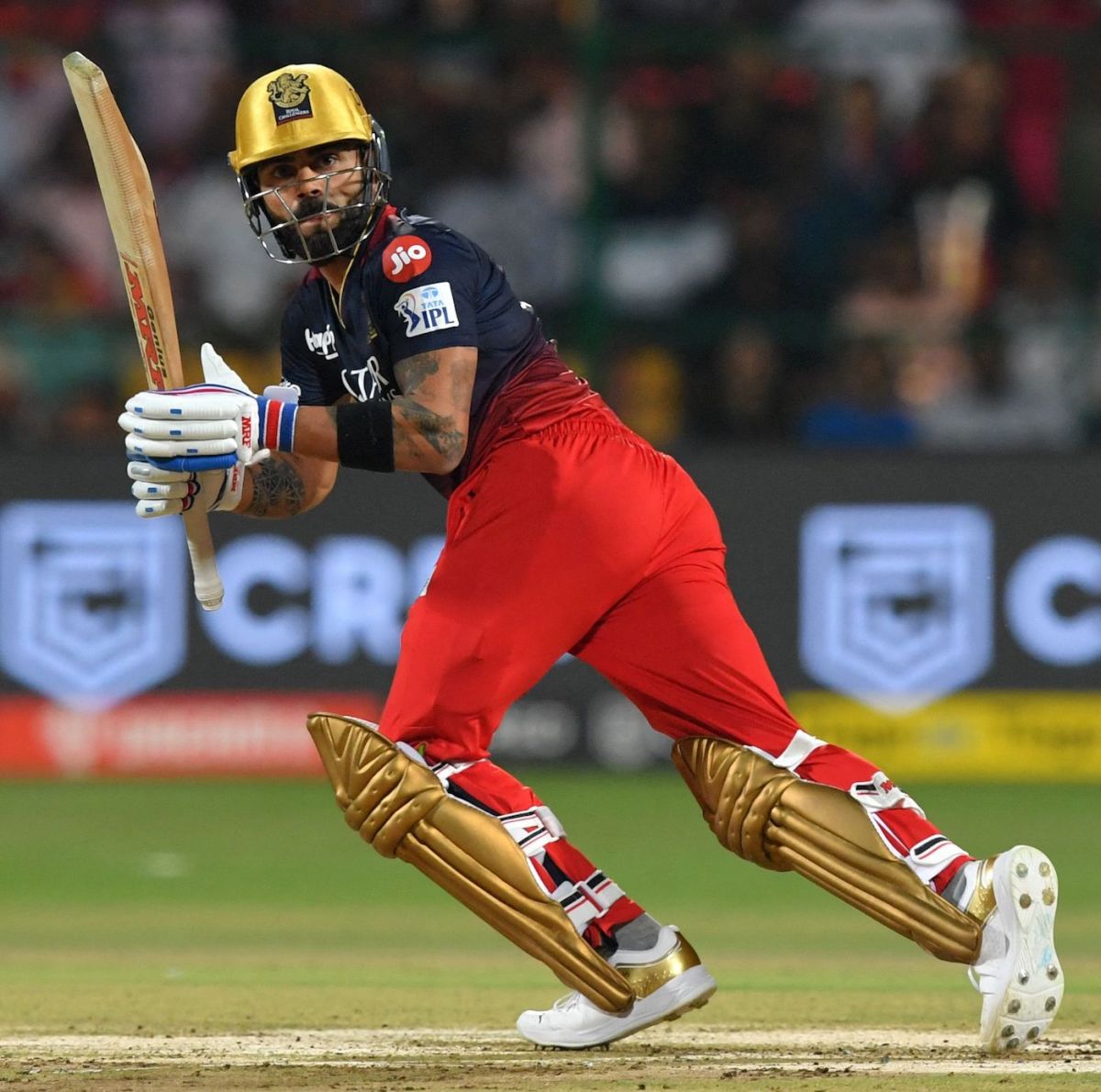 Virat Kohli attempts to go over the infield | ESPNcricinfo.com