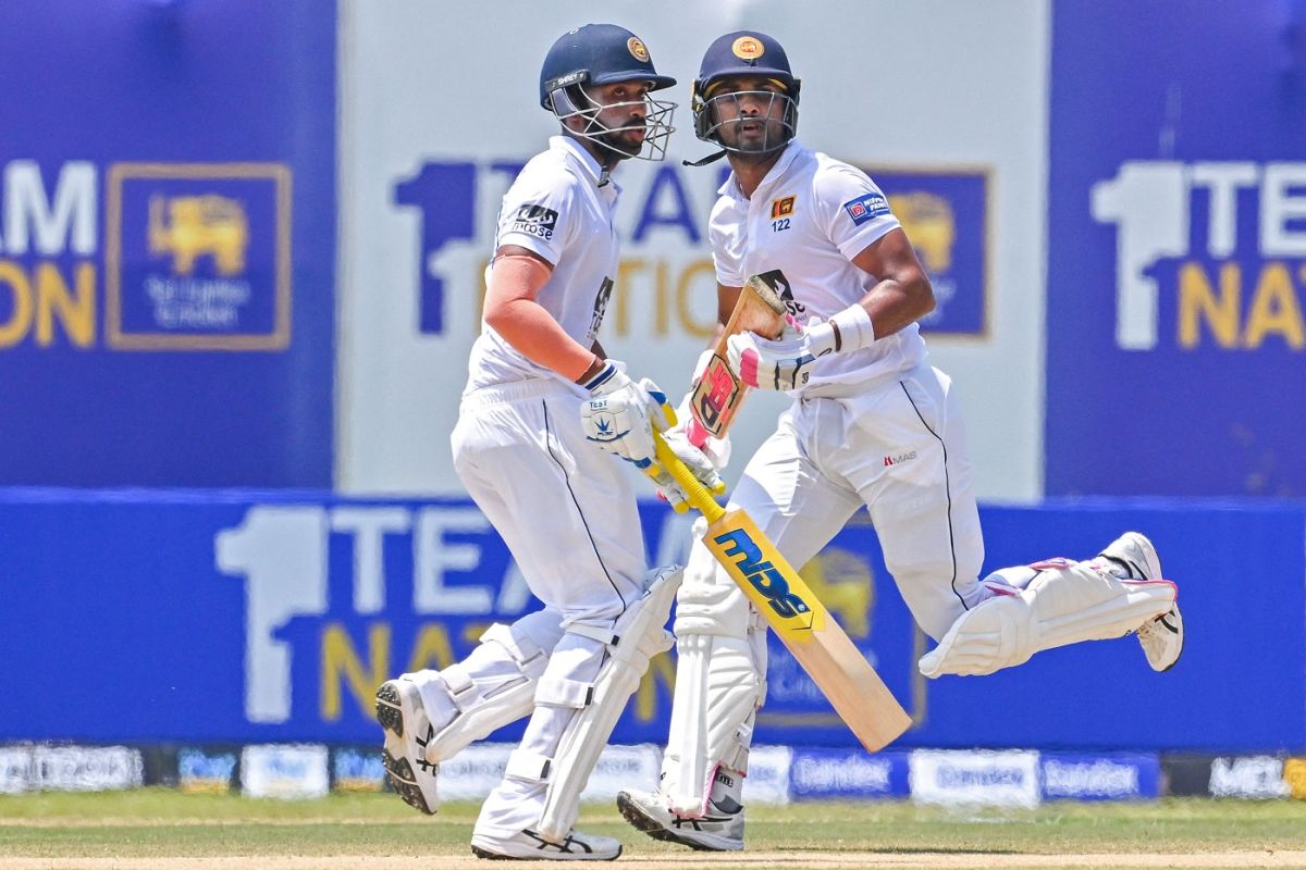 Sadeera Samarawickrama scored a quick fifty on return to Test cricket ...