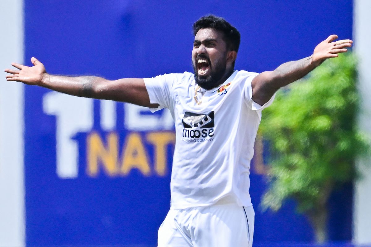 Asitha Fernando picked up the first wicket of the match | ESPNcricinfo.com