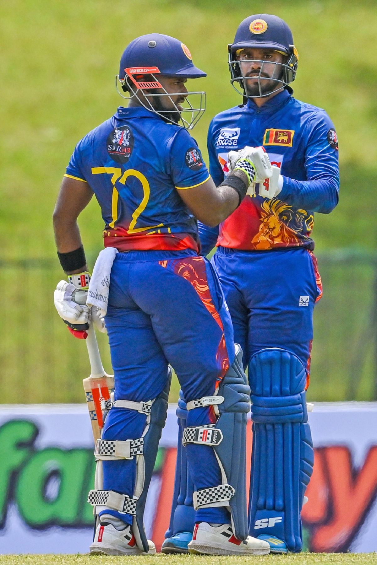 Charith Asalanka and Dhananjaya de Silva added 99 for the fifth wicket ...