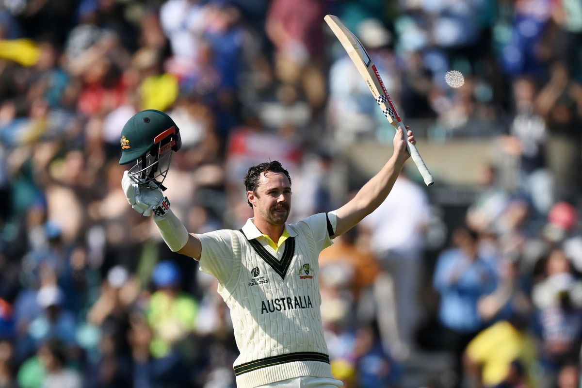 Travis Head Celebrates His Century