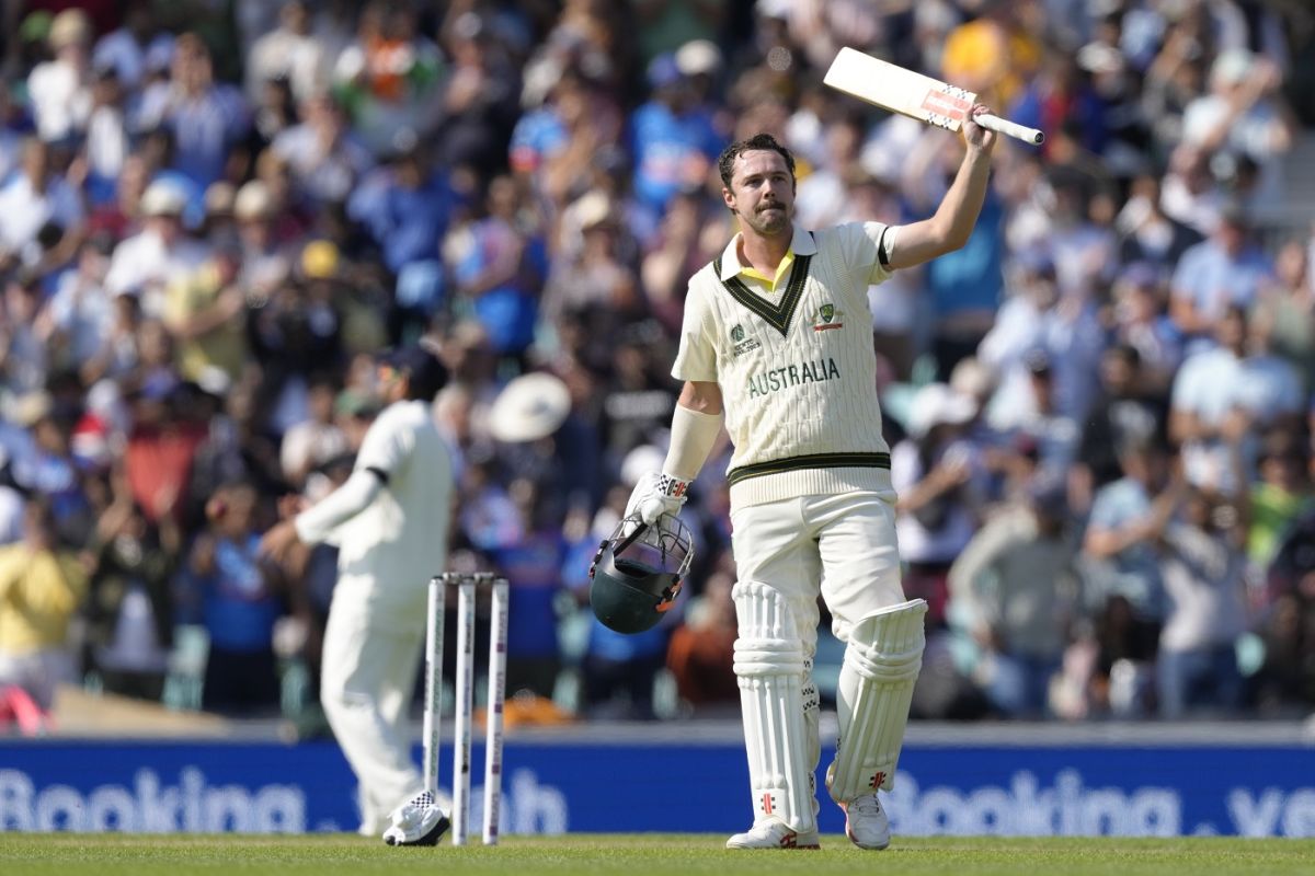 Travis Head struck his first Test century outside Australia ...
