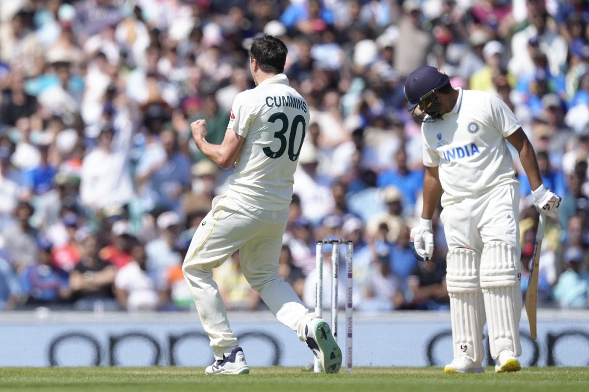 Pat Cummins struck early to trap Rohit Sharma lbw | ESPNcricinfo.com