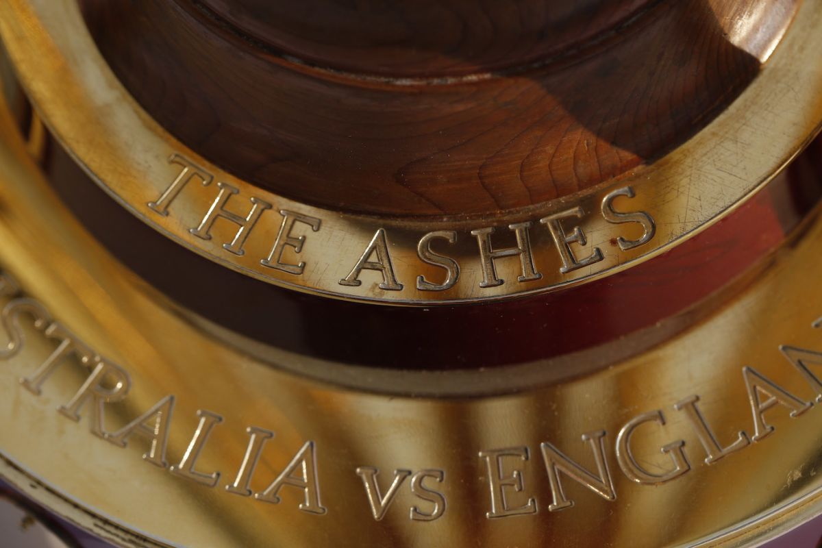 Detail of the Women's Ashes trophy unveiled at the County Ground ...