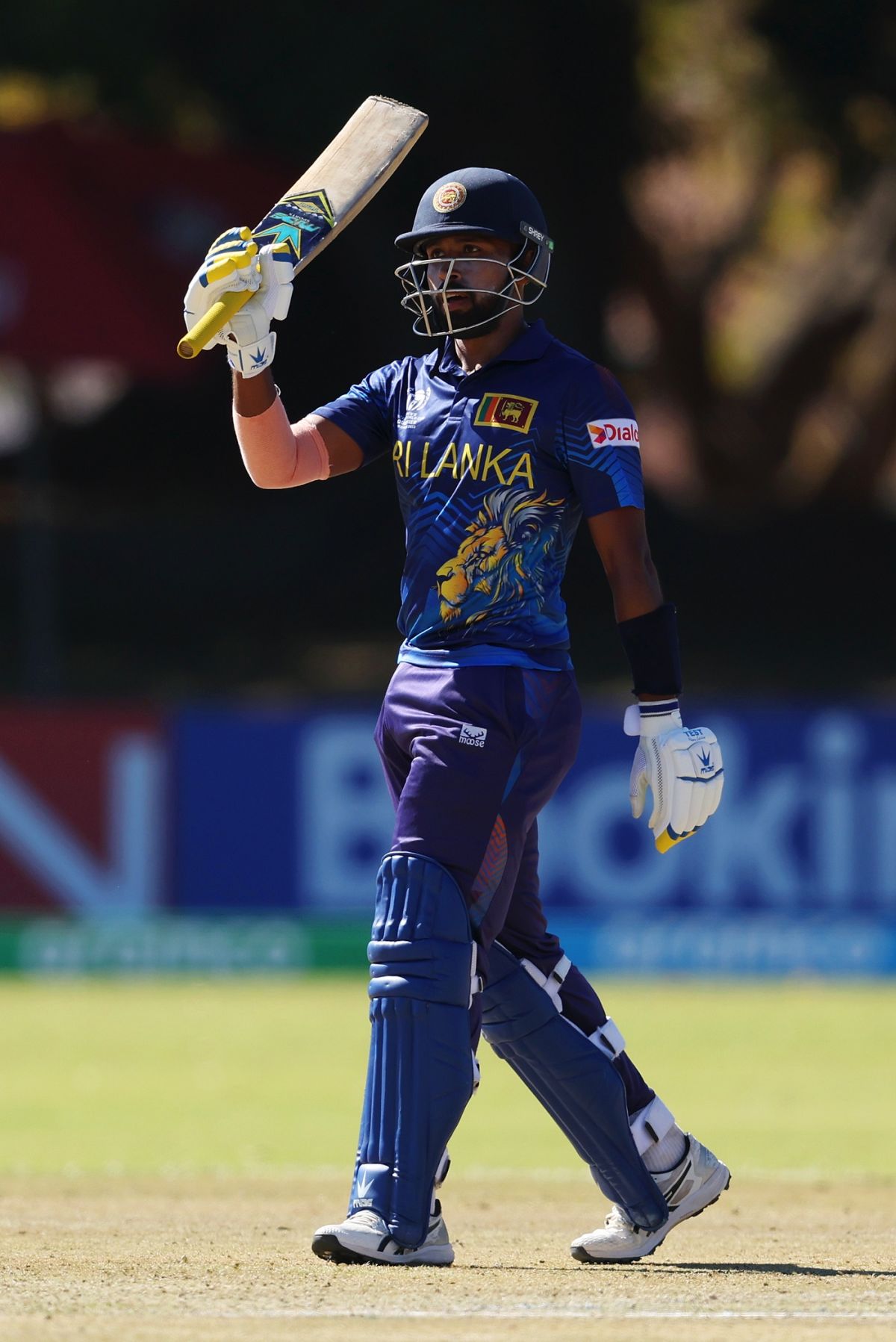 Sadeera Samarawickrama raised his half-century off just 43 balls ...