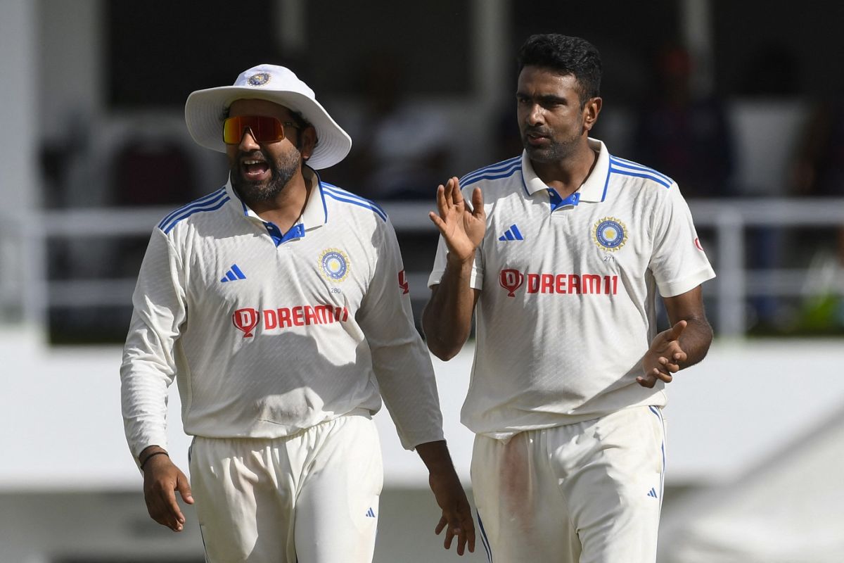 R Ashwin gets together with his captain Rohit Sharma | ESPNcricinfo.com