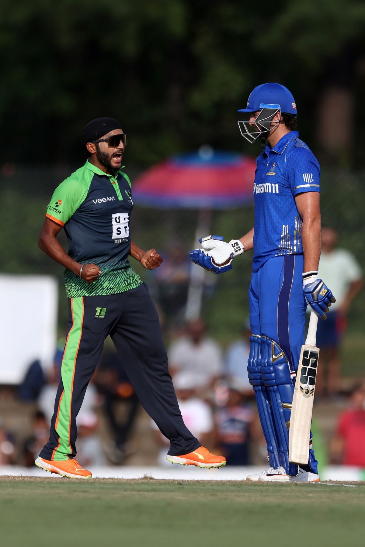 Harmeet Singh is pumped up after dismissing Tim David | ESPNcricinfo.com