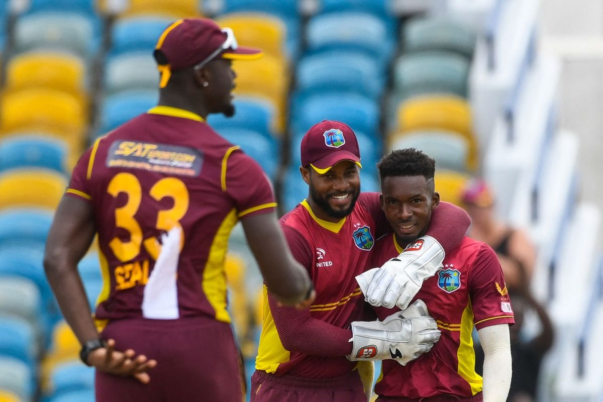 Alick Athanaze took a stunning catch at backward point to end Ishan ...