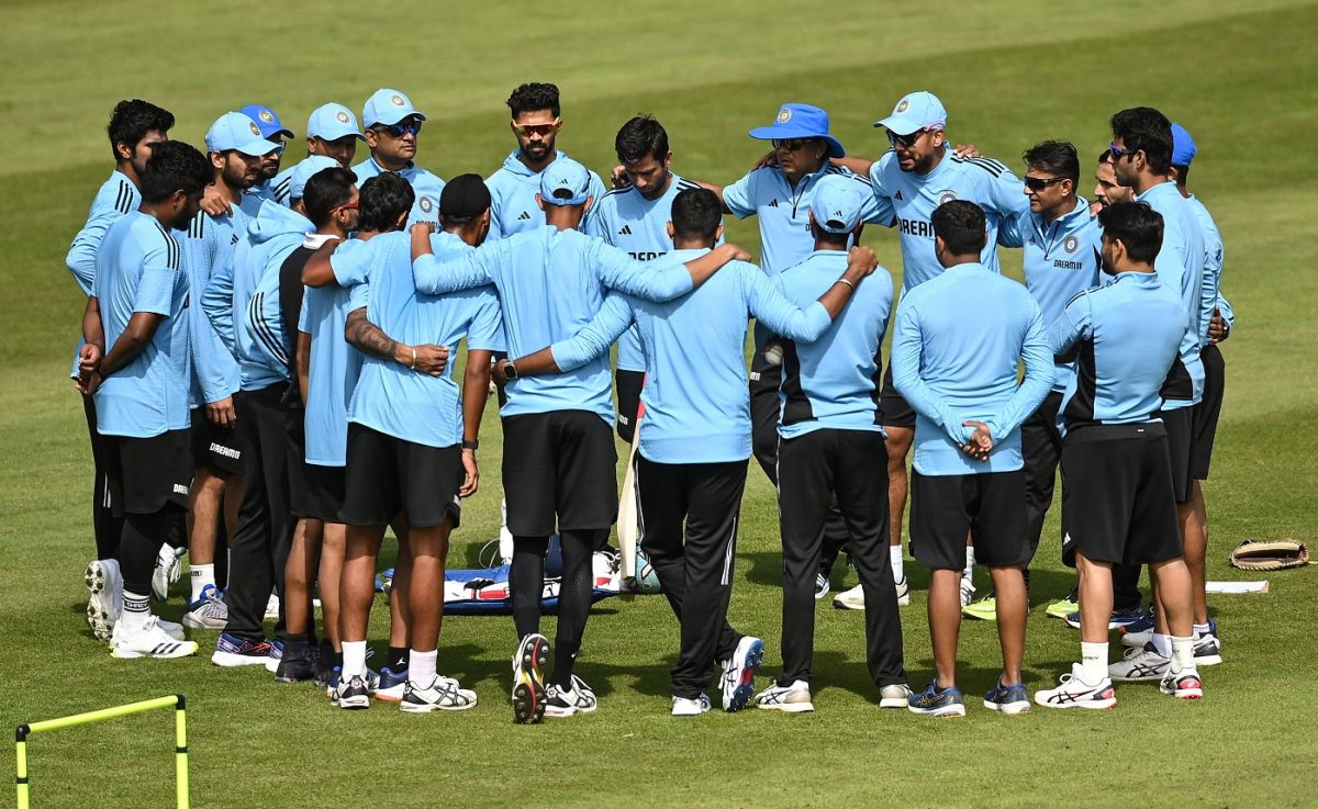 The Indian team is in a huddle during a training session | ESPNcricinfo.com