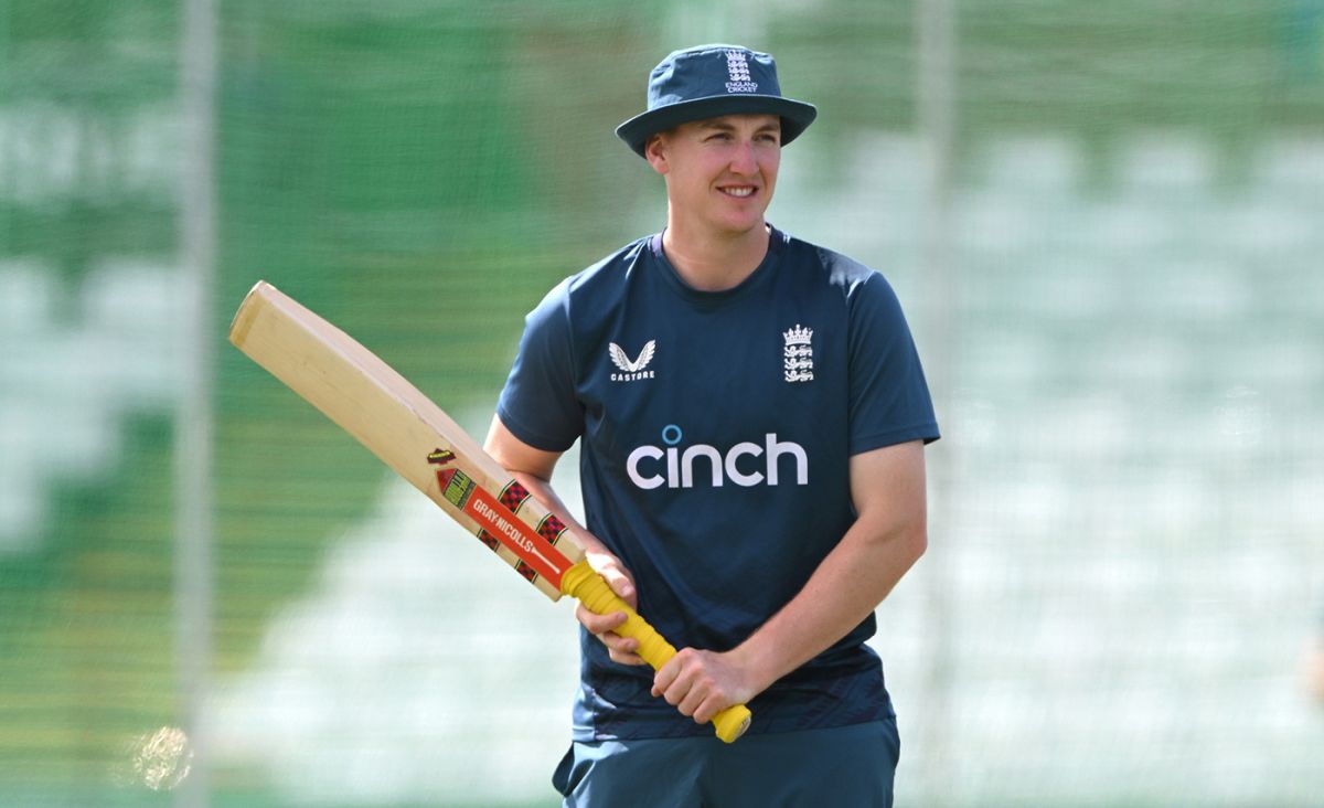 Harry Brook waits to bat during England nets | ESPNcricinfo.com